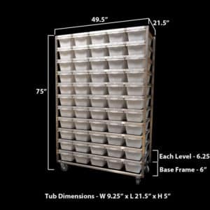 Reptile 66-4 Reptile Rack - Freedom Breeder Snake Racks